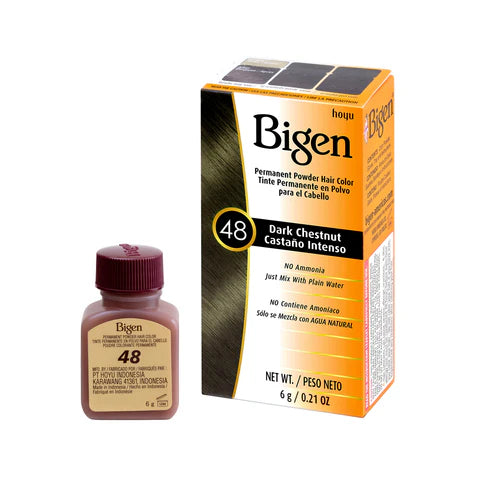 Bigen Permanent Powder Hair Color - #48 Dark Chestnut | Max Nature